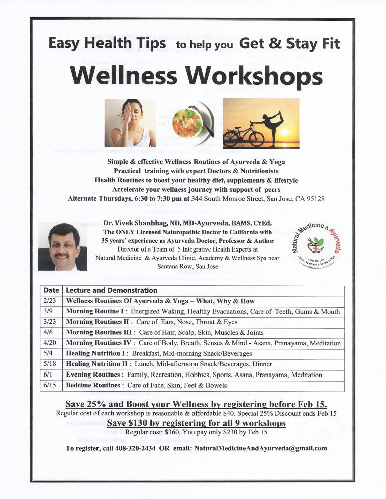 Wellness Workshops - Alternate Thursdays